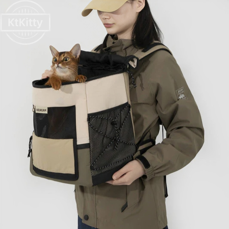 Portable Cat Backpack – Front & Back Carry for Small Pets | KtKitty